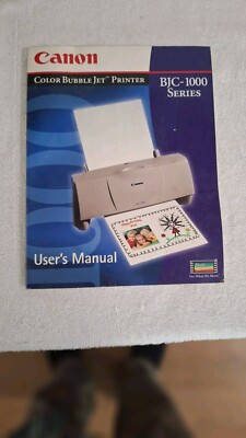Canon BJC-1000 Series Bubble Jet Printer Original User's Manual | eBay