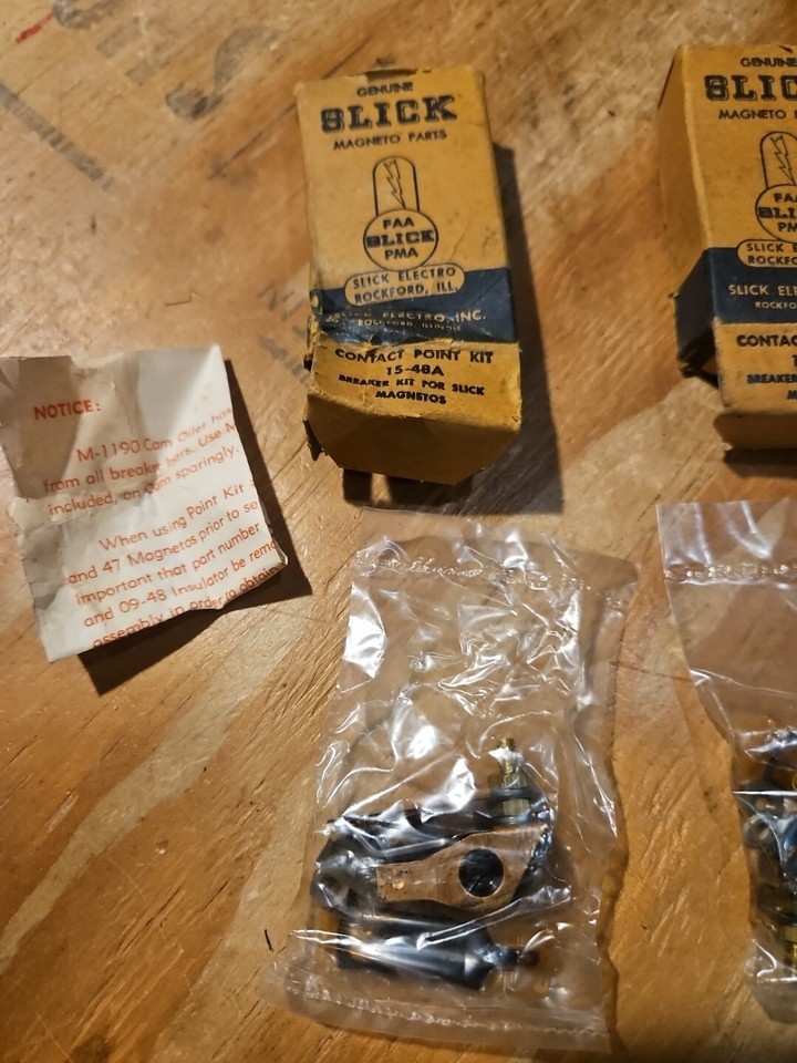 Pair Of Slick Contact Points 15-48A Slick Magneto Parts | eBay