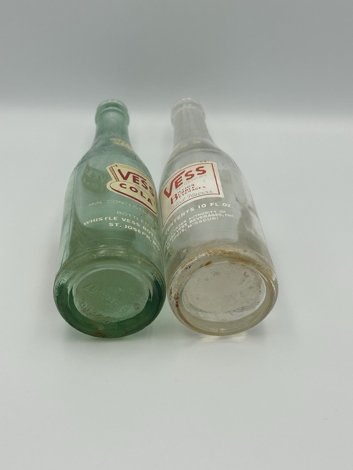 Vintage Vess Cola Glass Bottle 2 bottles | eBay UK