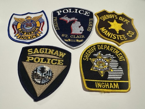 Michigan Police Patch Lot of 5 | eBay
