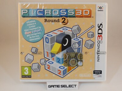 PICROSS 3D ROUND 2 NINTENDO 3DS 2DS DS PAL ITA ENG DEU FRA ESP NUOVO ...