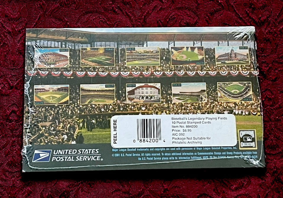 2000 USPS Baseball's Legendary Playing Fields - 10 stamped Post Cards ...
