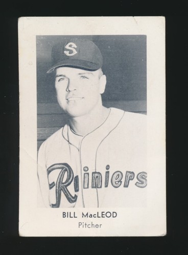 1962 Seattle Popcorn (PCL) -BILL MacLEOD (Seattle Rainiers) | eBay
