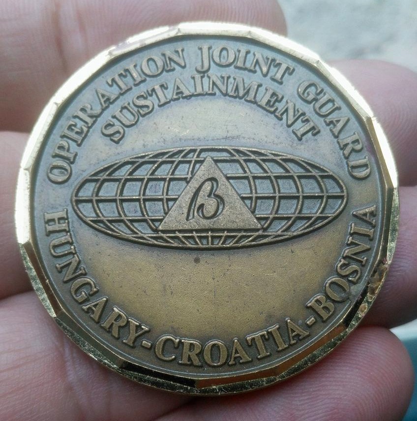 Medal Operation Joint Guard Hungary, Croatia, Bosnia Challenge OCT 97-JAN 98 | eBay