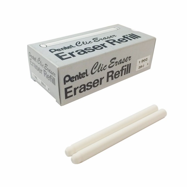 Pentel Refill Erasers for Clic Eraser Contains 24 ZER 2 for sale online ...