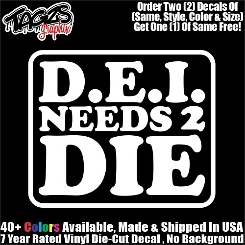 DEI Need 2 Die DieCut Vinyl Window Decal Sticker Car Truck SUV JDM | eBay