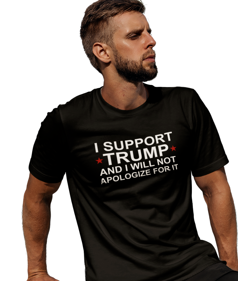 I Support Trump Shirt Supporter Vote MAGA 2024 Anti Biden Presidential ...
