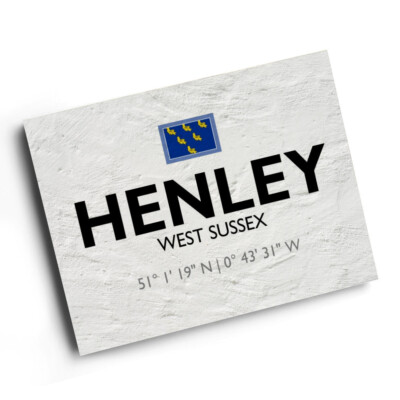 A3 PRINT - Henley, West Sussex - Lat/Long SU8925 | eBay Australia
