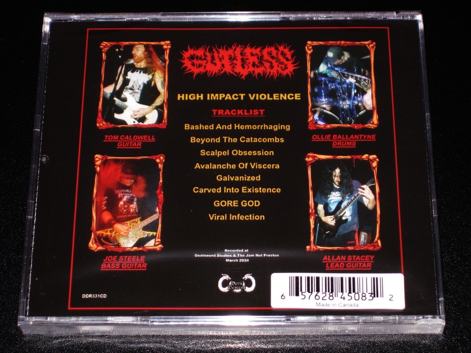 Gutless: High Impact Violence CD 2025 Dark Descent Records USA DDR331CD ...