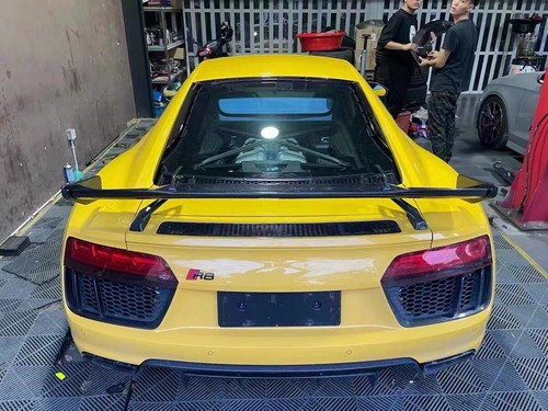 For Audi R8 V10 2016-2021 Real Carbon Fiber GT Style Rear Trunk Lip ...