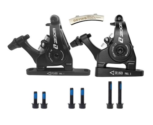 Zoom Dual-Piston Cable Actuated Mechanical Flat Mount Disc Caliper ...