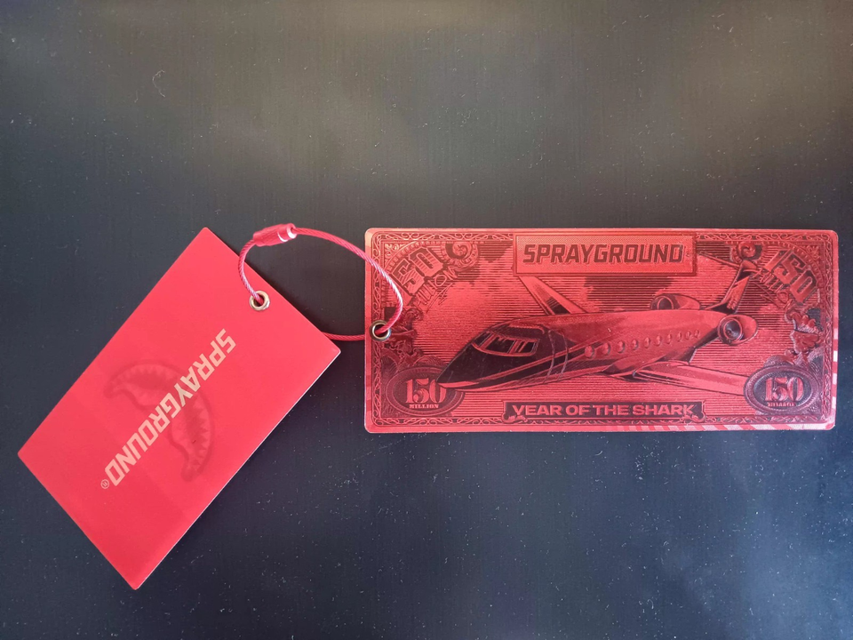 United Sharks Sprayground Golden Ticket Limited Edition Backpack Tag ...