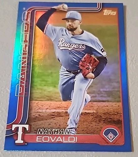 2025 Topps Series 1 NATHAN EOVALDI BLUE Holo Foil Parallel 149/150 ...