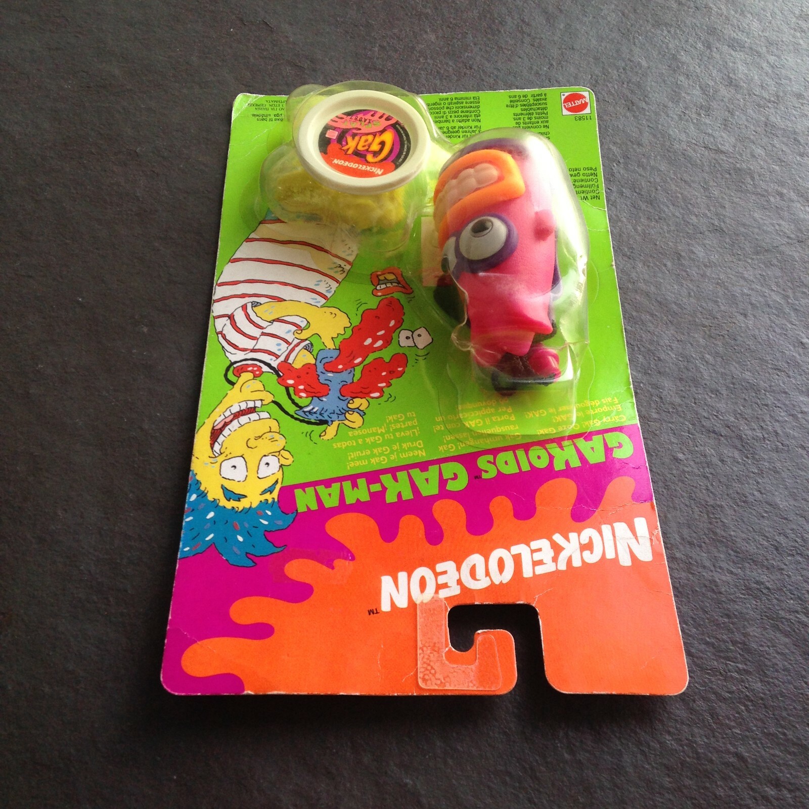 1993 MATTEL NICKELODEON GAKOIDS BERRY GAK-MAN GAK SPLAT MOC FACTORY ...