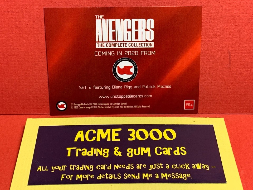 Unstoppable THE AVENGERS COMPLETE COLLECTION SET 2 Diana Rigg Promo ...