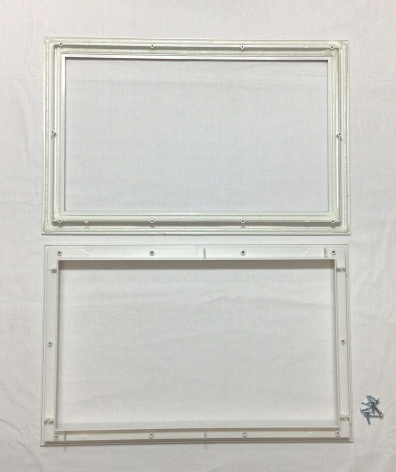 White Amarr Garage Door Window Kit Short Panel Frame Insert Grill Glass ...