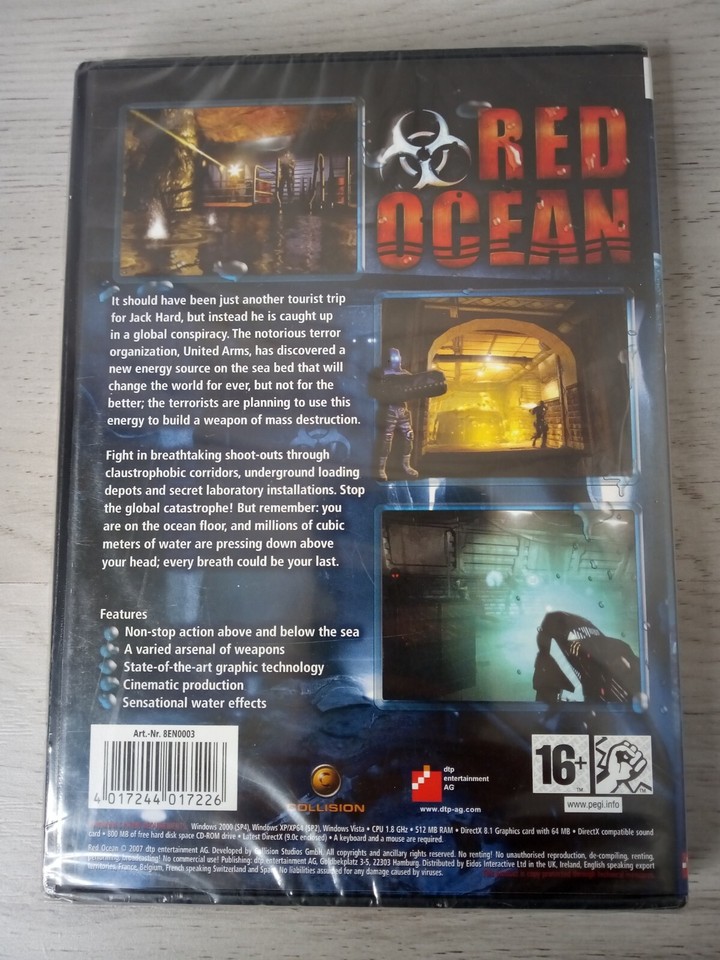 RED OCEAN PC CD-ROM GAME - FACTORY SEALED - RETRO VINTAGE COLLECTABLE ...