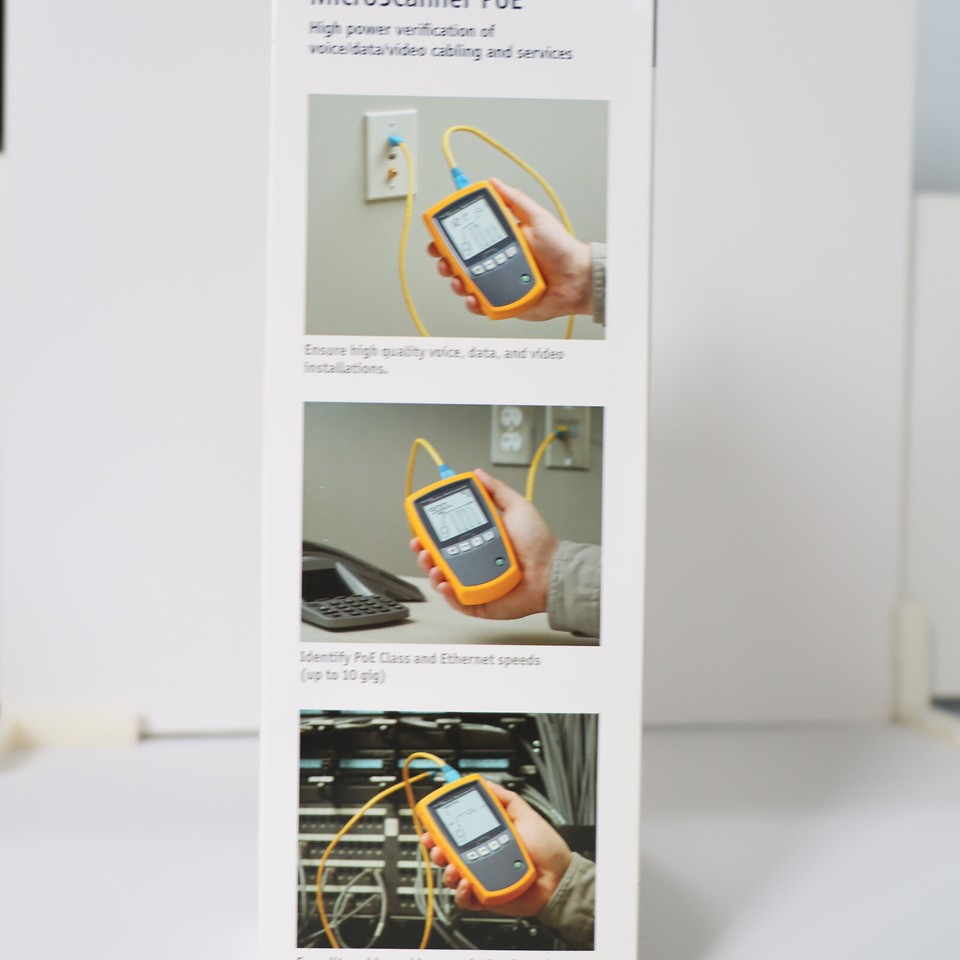 Fluke Networks 5018508 MS-POE Cable Tester, Connector Type RJ45 ...