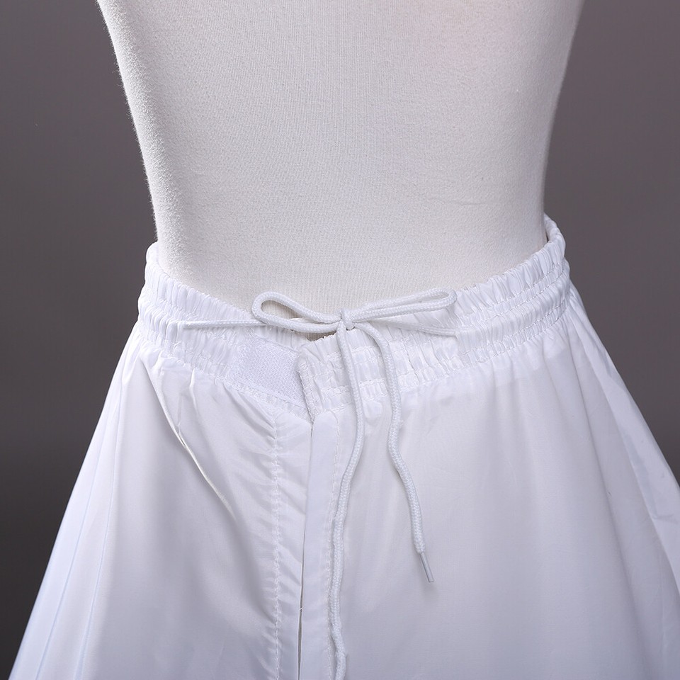 Women's White Bridal Petticoat Hoop Skirt,Wedding Crinoline Slip Gown ...