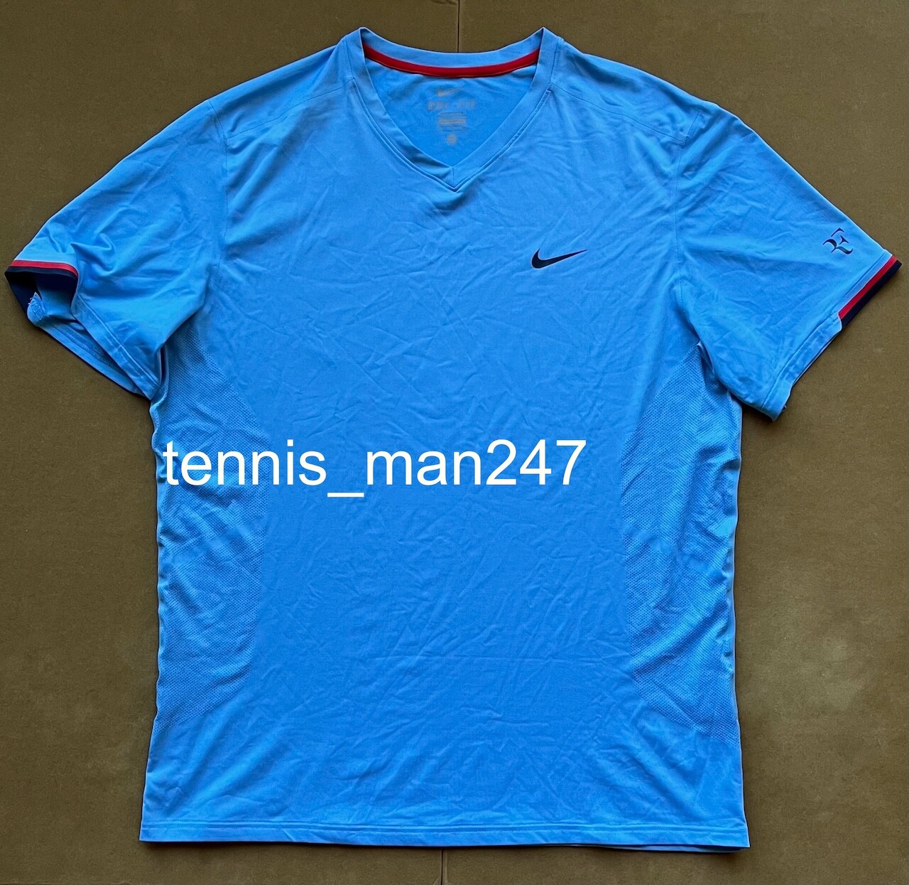Nike Roger Federer RF 2012 US Open Crew Tennis Shirt … - Gem