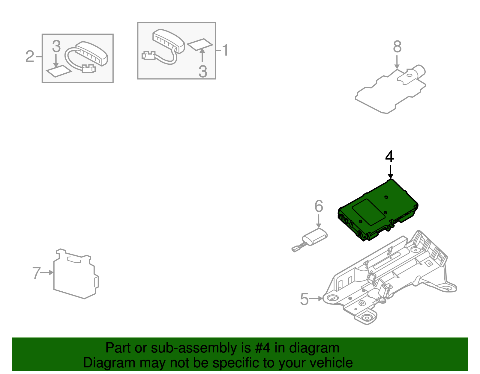 Genuine OEM Volvo Mobile Phone Control Module VCU Control Unit 36003589 ...
