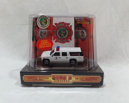 Code 3 Die Cast Las Vegas Fire Dept. Battalion #4 Chevrolet Suburban 1/ ...