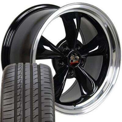 17 inch Black Rims & 245/45ZR17 Tires SET Fit Ford Mustang 1994-2004 ...