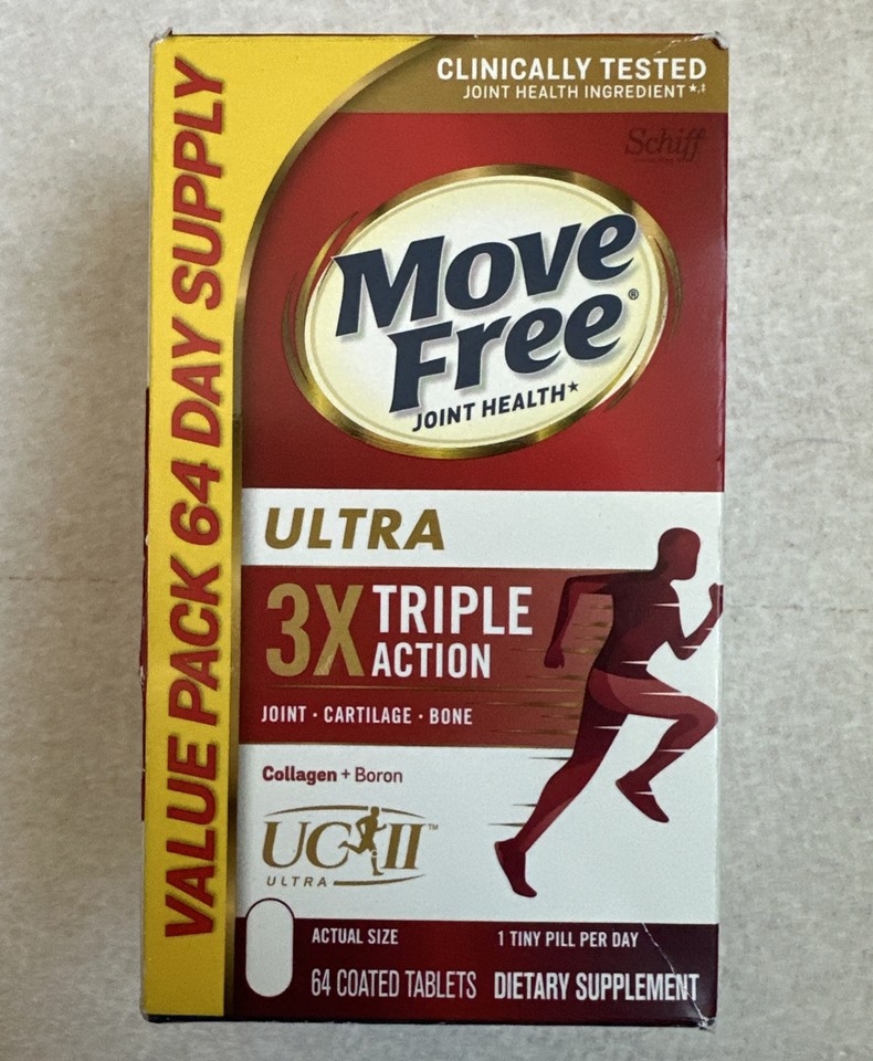 Move Free Ultra Triple Action Joint Support Supplement - Type II ...