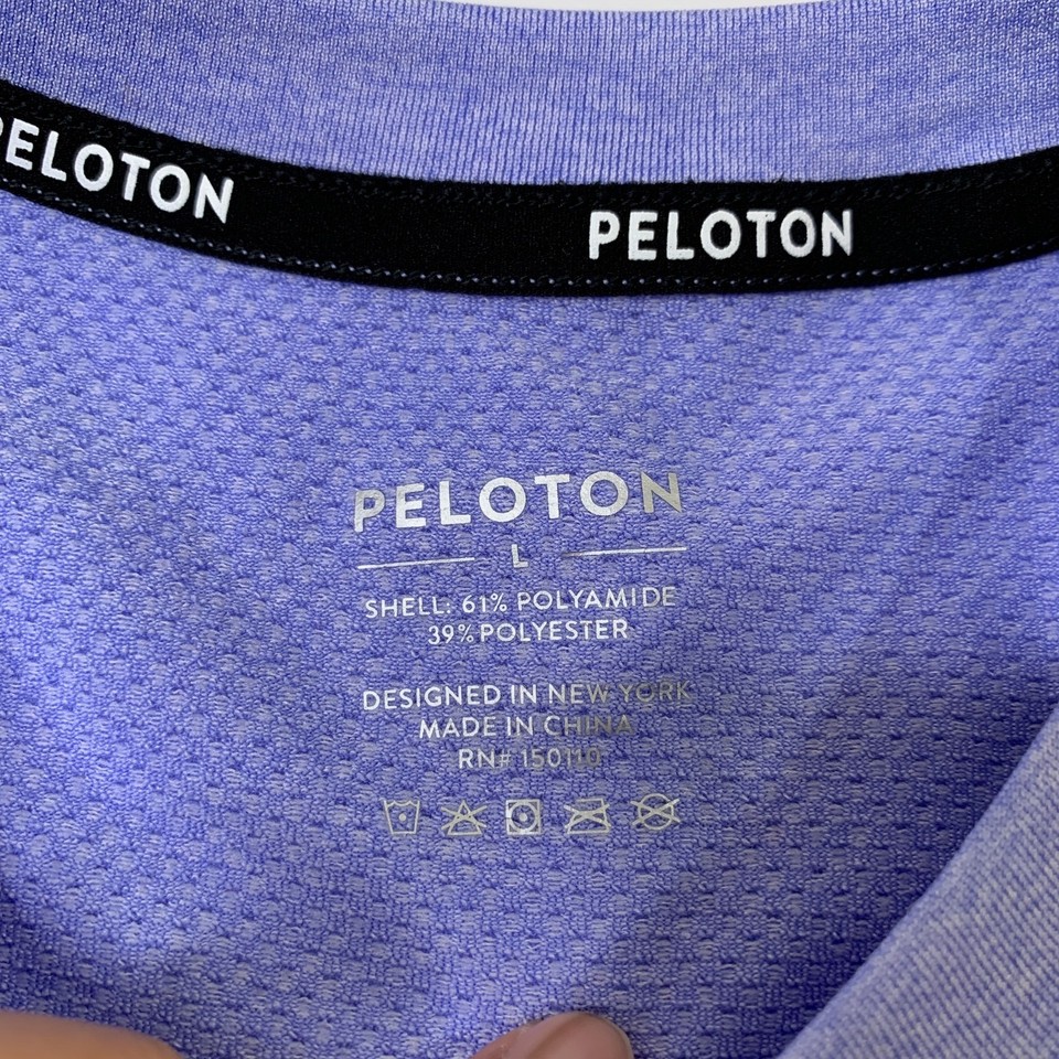 Peloton Shirt Men L Large Grapemist Seamless Muscle Tank Top Sleeveless ...