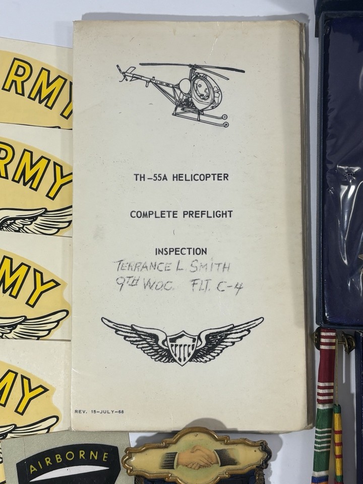 Vietnam War US Army Helicopter Pilot Grouping CW2 Terrance L. Smith. | eBay