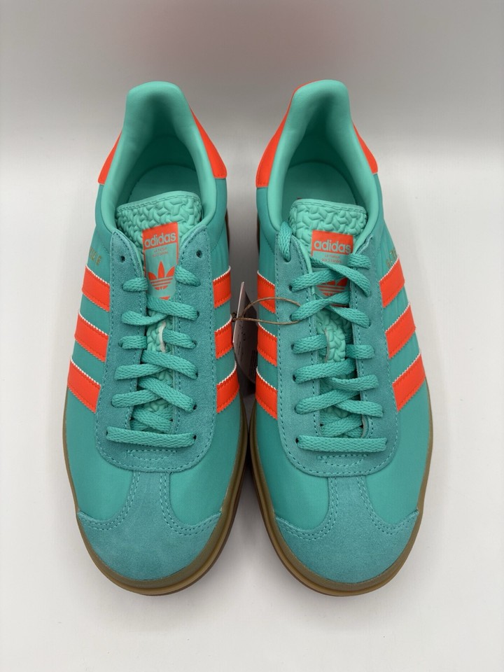 Adidas Women's Gazelle Bold Originals Sizes 7.5-9 Mint Impact Orange ...