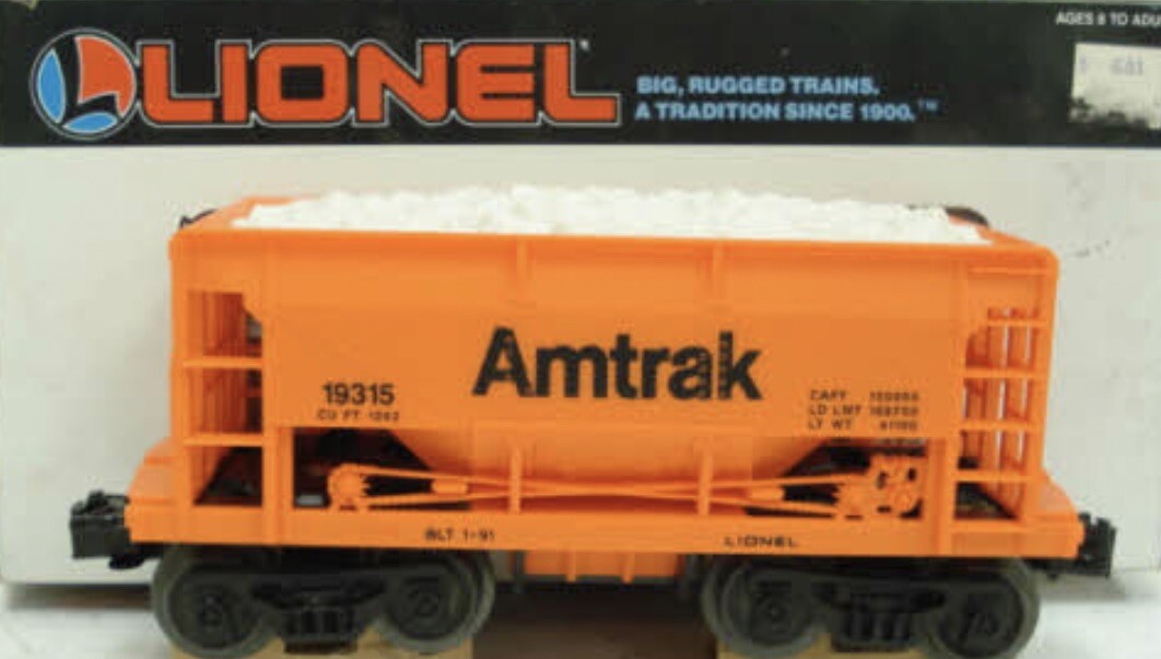 LIONEL AMTRAK BALLAST ORE CAR 6-19315 O GAUGE TRAIN MOW O/27 MULTIPLE ...