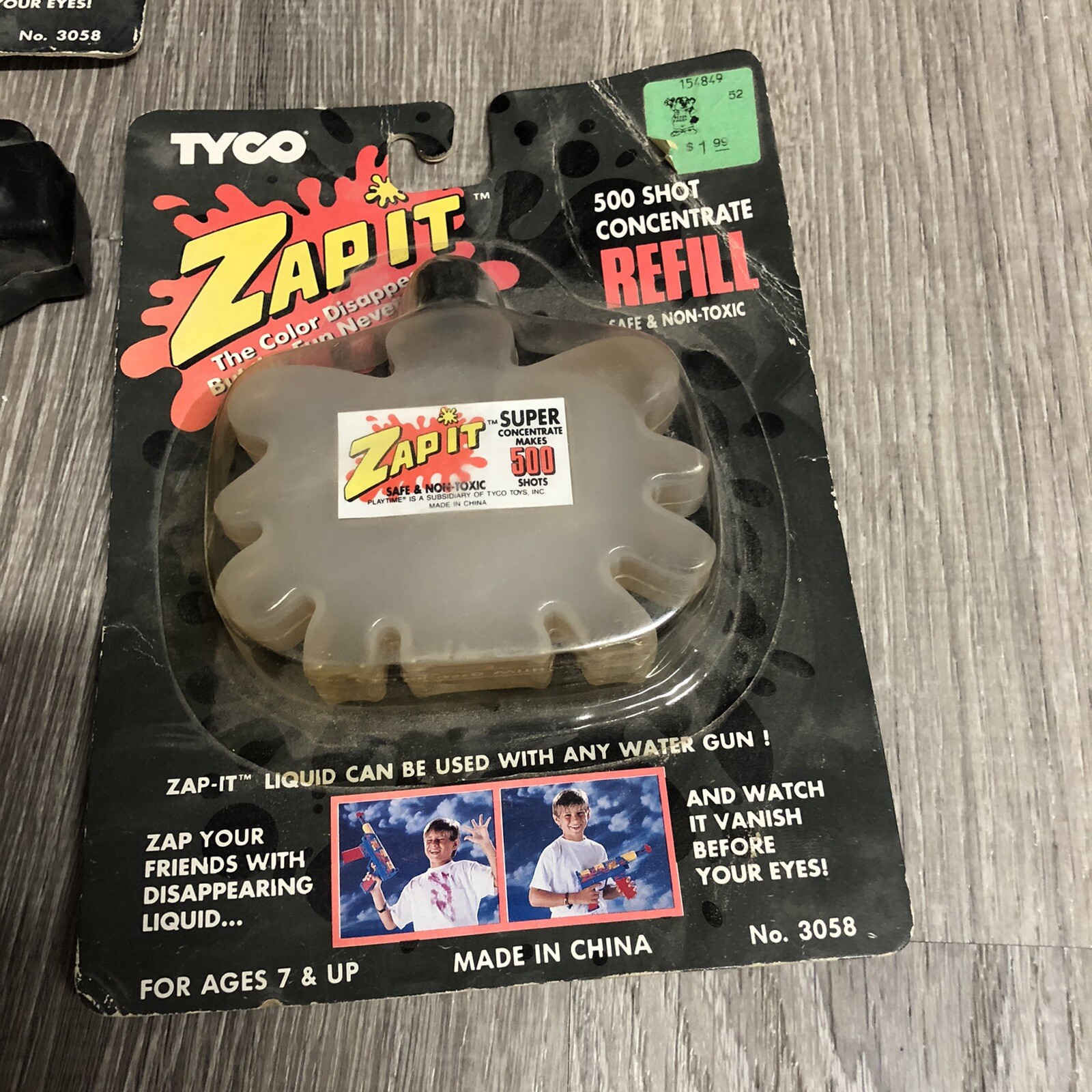 Vintage Zap It Squirt Water Gun Entertech 1987 M11/9 With Glock Mag ...