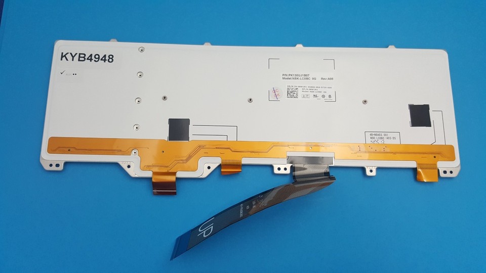 Keyboard German DELL Alienware M17x R4, M18x R4 R5 08W1R1 Backlit NSK ...