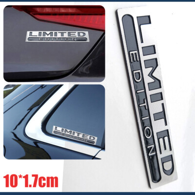 Universal 3D Limited Edition Logo Car Chrome Emblem Badge Trunk Decal ...