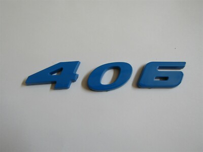 FORD 406 ENGINE ID FENDER HOOD SCOOP QUARTER PANEL TRUNK EMBLEMS BLUE ...