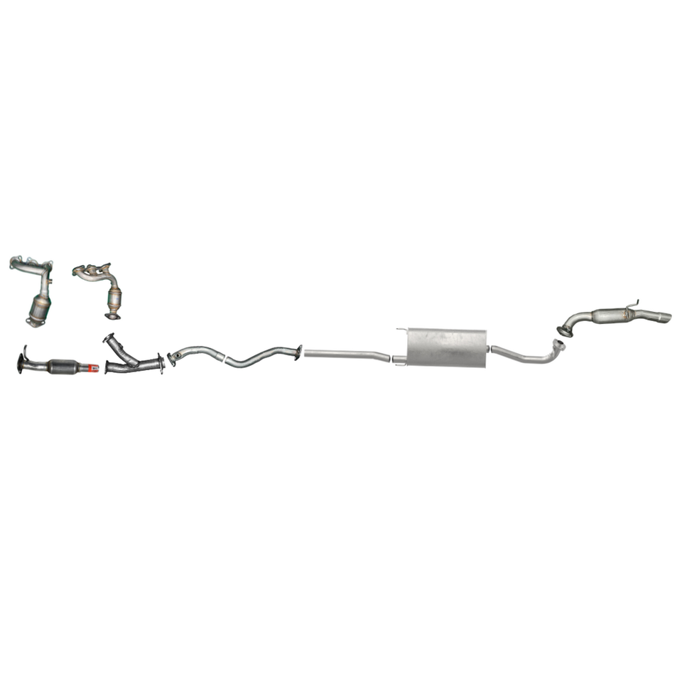 Complete Exhaust System For 2004 2005 2006 2007 Toyota Highlander 3.3L ...