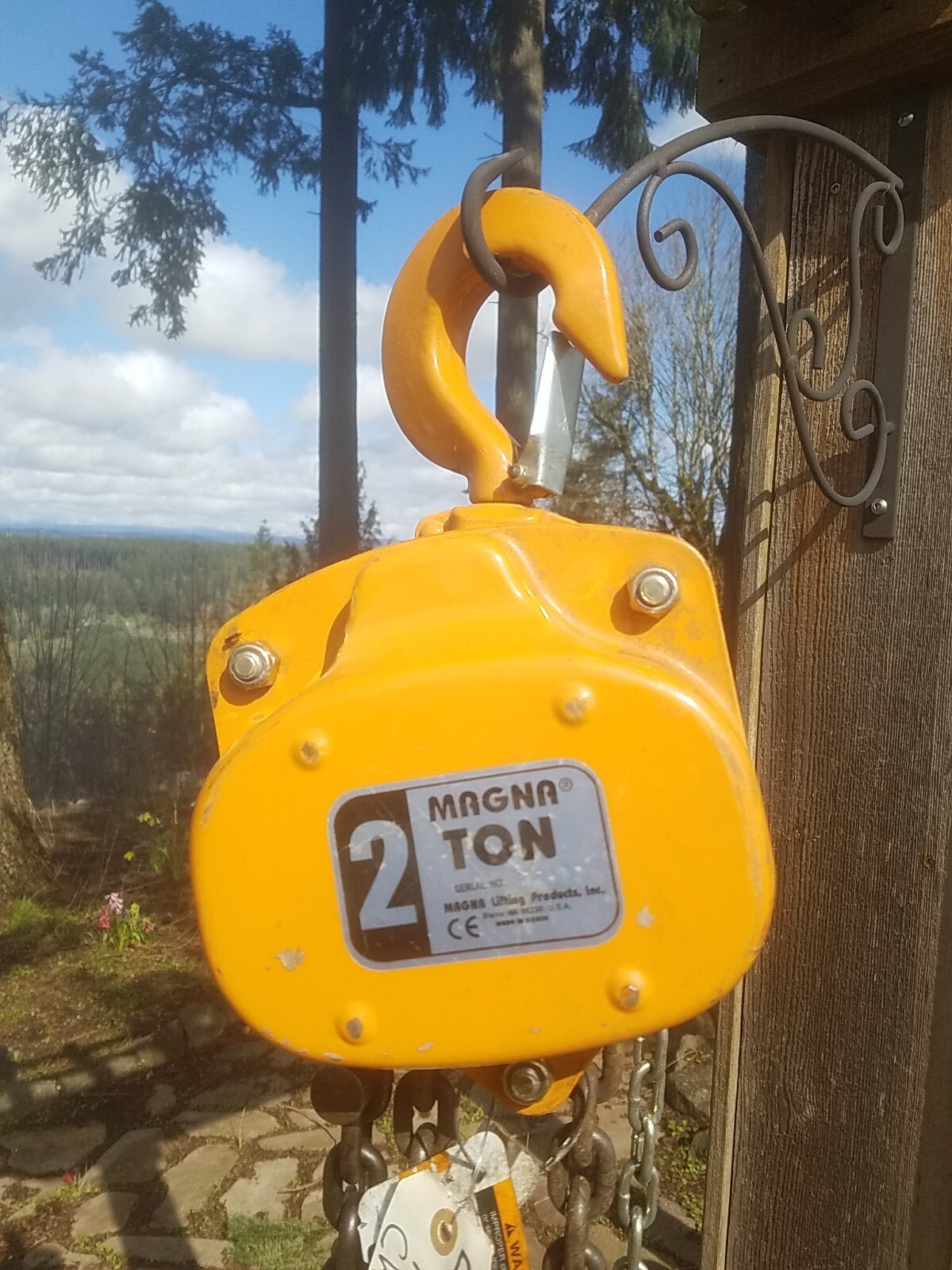 Magna Heavy Duty Chain Hoist 2Ton Fall Chain Hoist 30 FOOT LIFT EUC | eBay