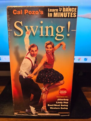 Cal Pozos Learn to Dance in Minutes - Swing (VHS, 2000) NEW, Sealed ...