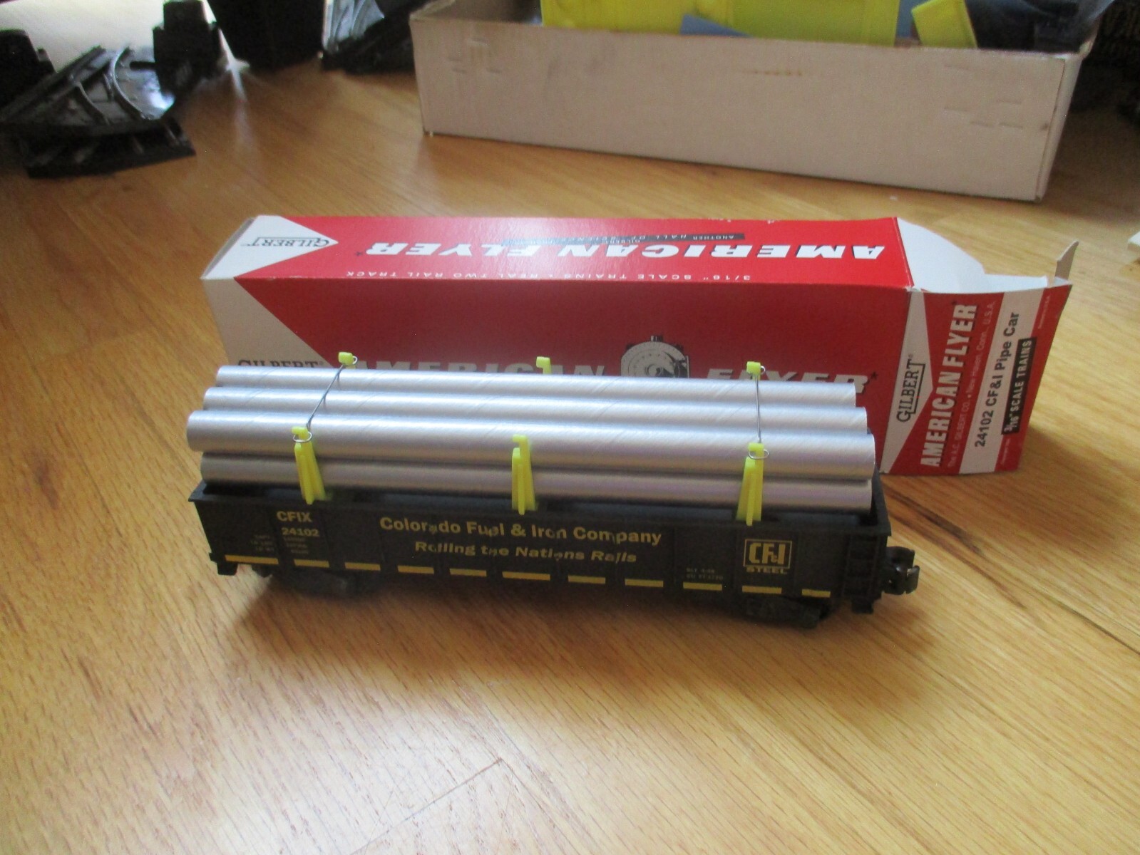 Amer Flyer Custom 24102 CF&I Pipe Gondola () | eBay