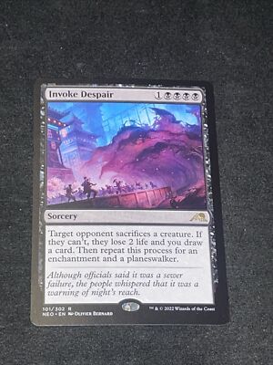 Invoke Despair 101/302 - MTG Kamigawa: Neon Dynasty (2022) - NM ...