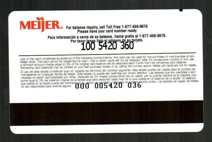 100 Meijer Gift Card Image