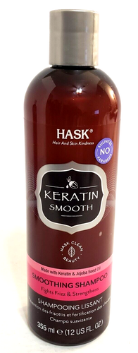 Hask Keratin Protein Smoothing Shampoo 12 oz_Revitalize Damaged Hair ...
