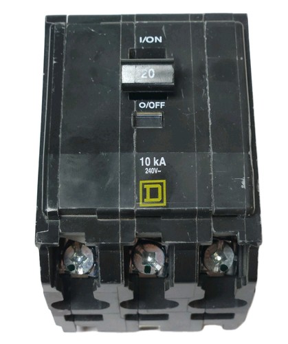 SQUARE D QOB320 3 Pole 20 AMP Type QO QOB Bolt In Circuit Breaker | eBay