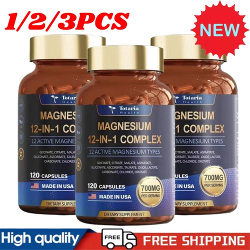 1-3X Magnesium 12 in 1 Complex - MagnesiumGlycinate, Citrate, L ...