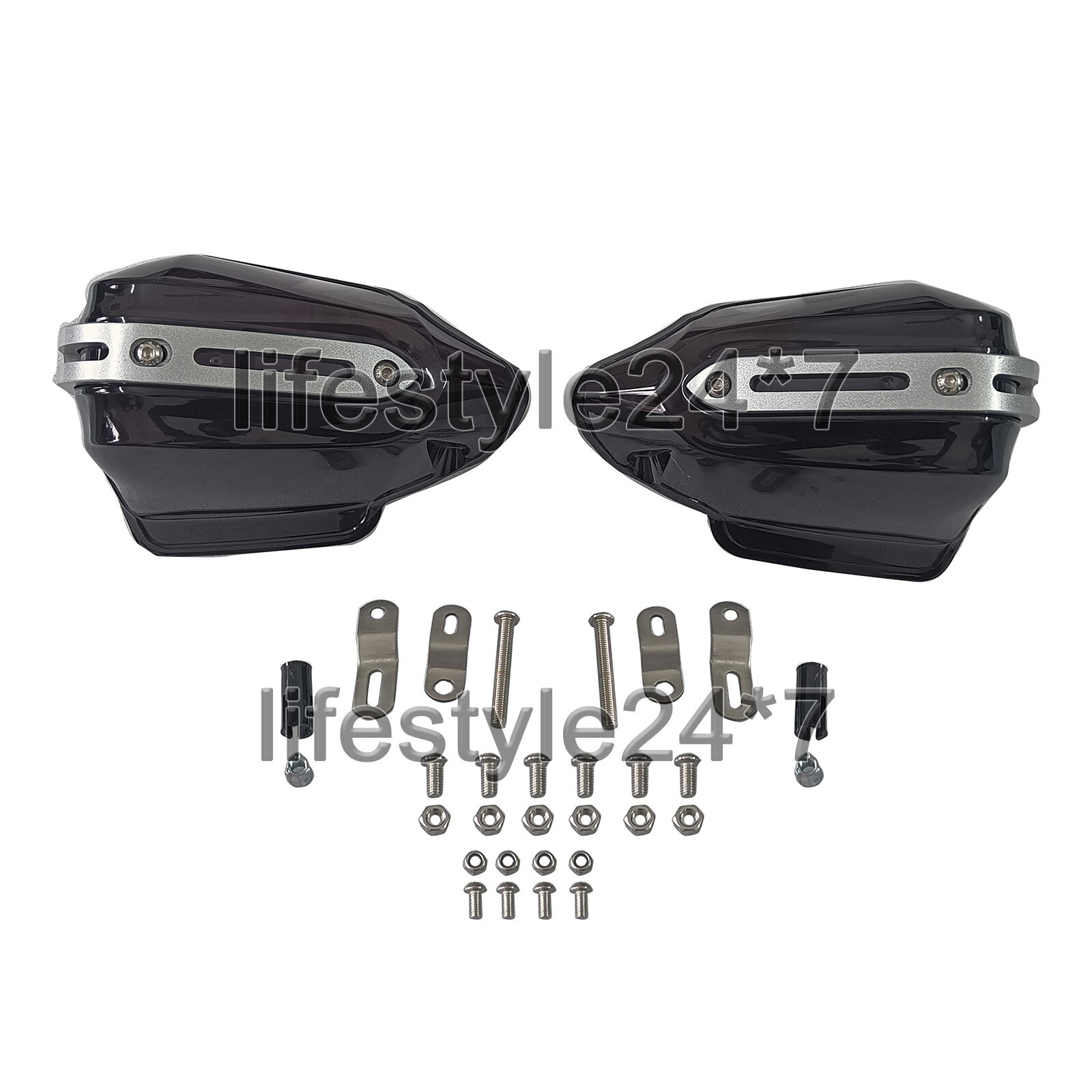 Royal Enfield "Tinted Black Color Hand Guard Kit" Himalayan & Scram 411 ...