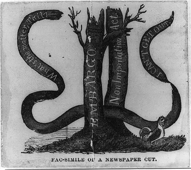 Embargo Political Cartoon