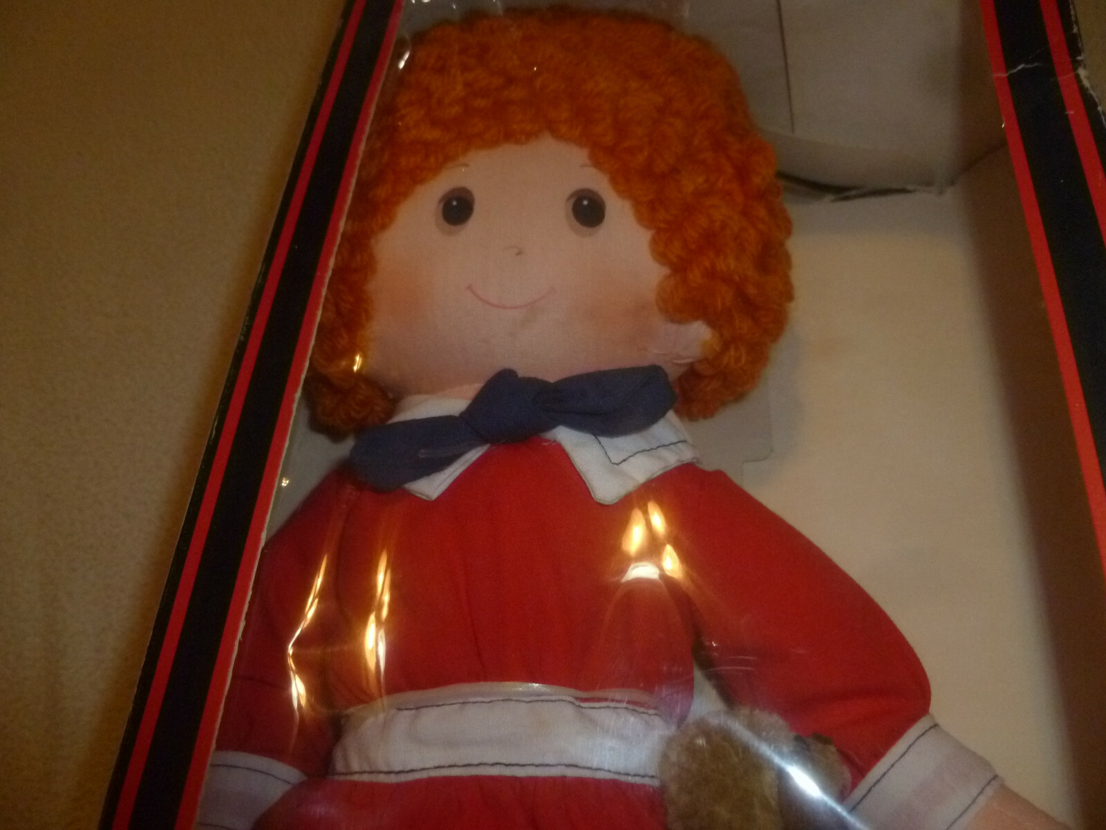 VINTAGE BOXED ANNIE AND HER DOG SANDY RAG SOFT DOLL KNICKERBOCKER 1977 ...