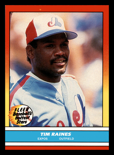 1988 Fleer Hottest Stars Tim Raines HOF #31 Montreal Expos Near Mint NM ...