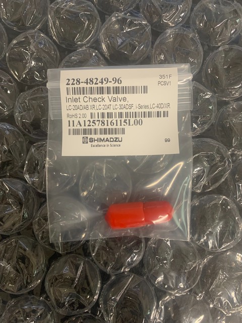 Shimadzu LC-20/20XR Inlet Check Valve P/N 228-48249-96 for sale online ...